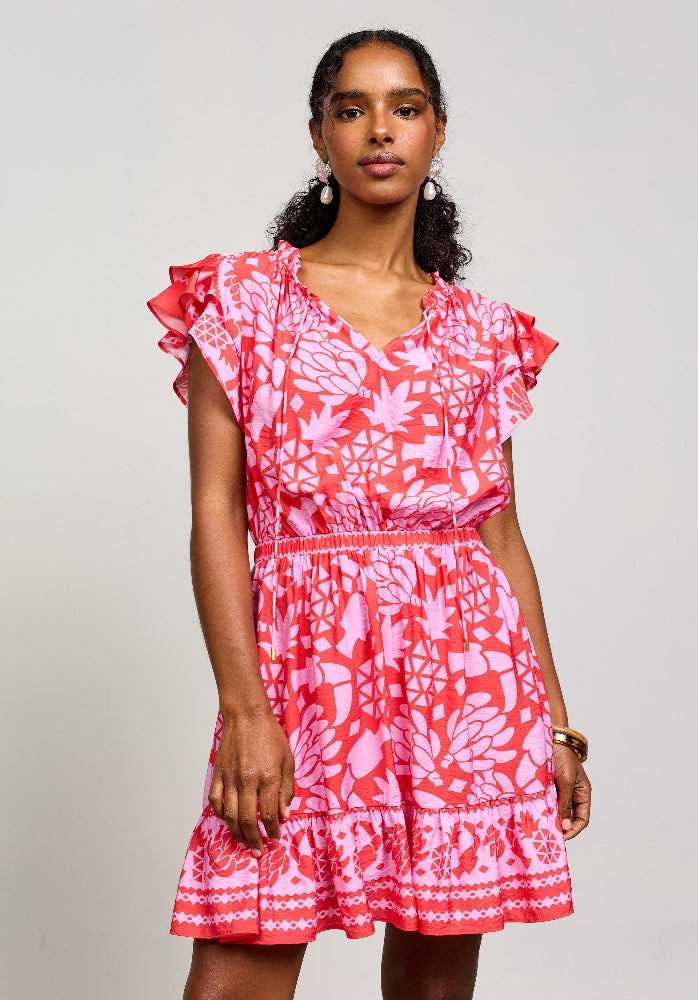 Border print dress – Margo's and Co